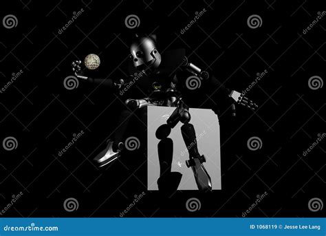 Curious Robot Stock Illustration Illustration Of Circut 1068119
