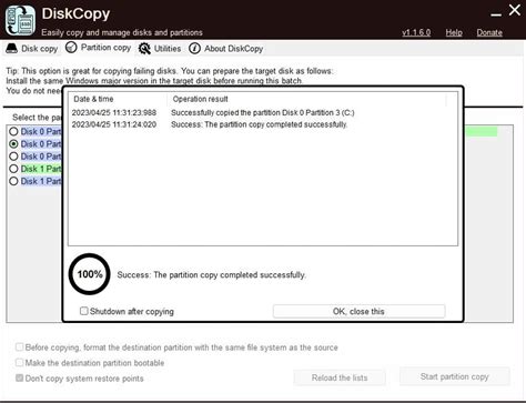 Diskcopy Copier Une Partition De Disque Ou Disque Clone