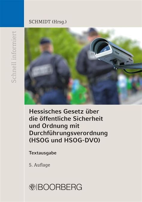 Hessisches Gesetz über Die öffentliche Sicherheit Und Ordnung Mit