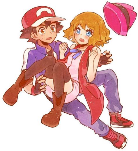 Pin by Tavo Mena on Amourshipping Pokémon heroes Pokemon Pokemon ash and serena