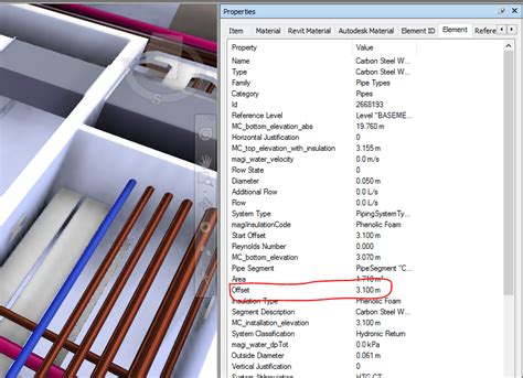 missing mep offset parameter in dwfx from revit model on a360