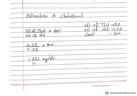 Cholesterol Calculation Pdf