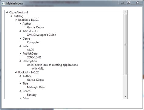 How To Create Treeview From Xml File Using Wpf Stack Overflow