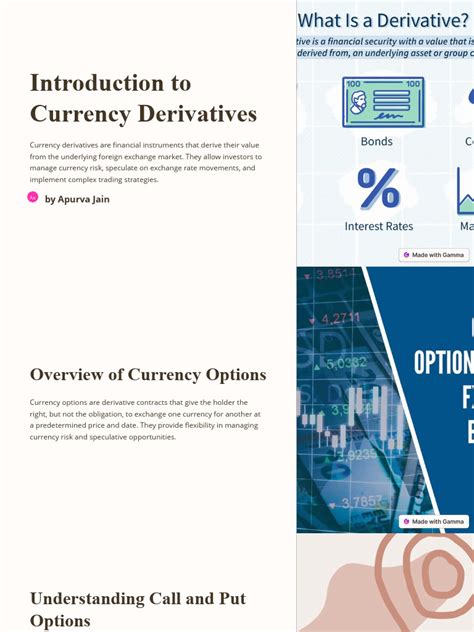 Introduction To Currency Derivatives Download Free Pdf Option Finance Derivative Finance