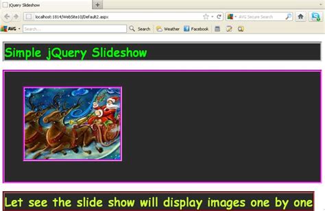 Image Slideshow Using JQuery