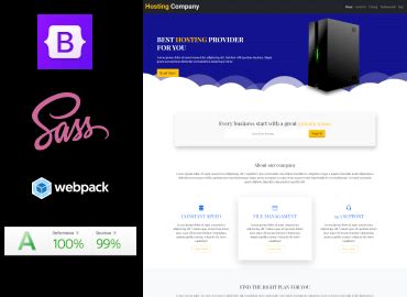 Hosting Free Bootstrap Template Brilex