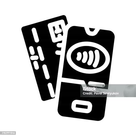 전화 두드리는 카드 글리프 아이콘 벡터 일러스트 레이 션 Brand Name Smart Phone에 대한 스톡 벡터 아트 및 기타 이미지 Brand Name Smart