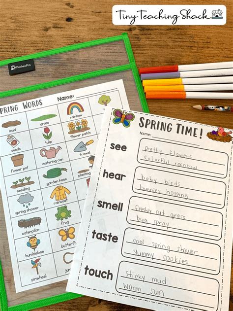 Spring Descriptive Writing Tiny Teaching Shack Spring Writing