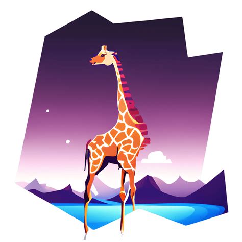 Giraffe Clean Cut File · Creative Fabrica