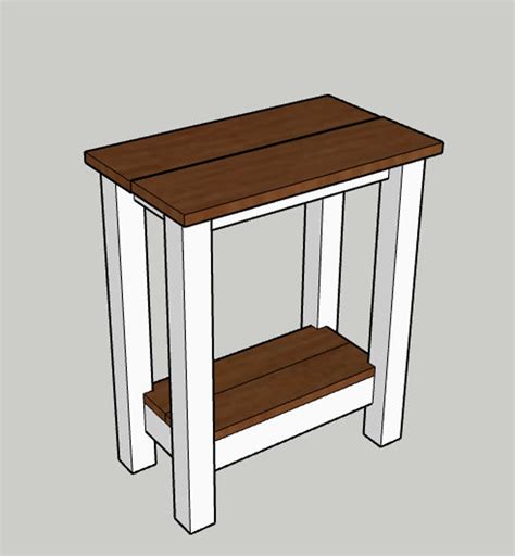 Simple Farmhouse End Table Plans Instruction Manual Diy Plans