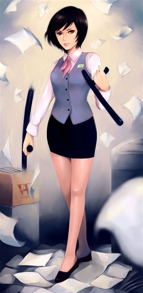 Safebooru Black Hair Brown Eyes Flying Paper Highres Itori Artist