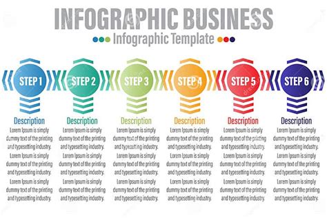 Timeline 6 Steps Six 6 Option Shape Table Chart Elements With Steps Road Map Options Milestone