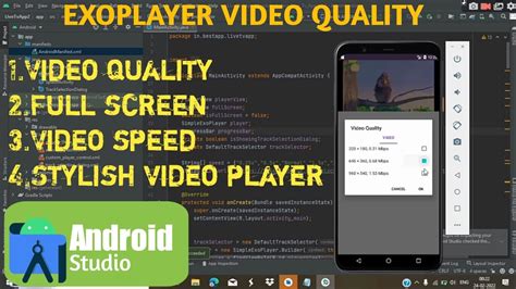 Exoplayer Player Video Quality Android Studio With Source Code Stylish Video Player YouTube