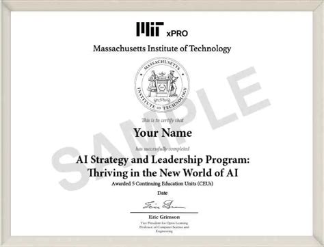 Ai Strategy And Leadership Program Mit Xpro