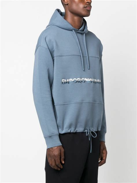 Emporio Armani Logo Cotton Hoodie Emporio Armani