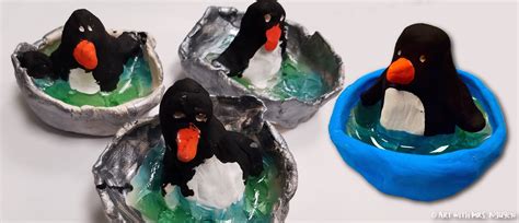 Clay Penguins 1st Art With Mrs Nguyen