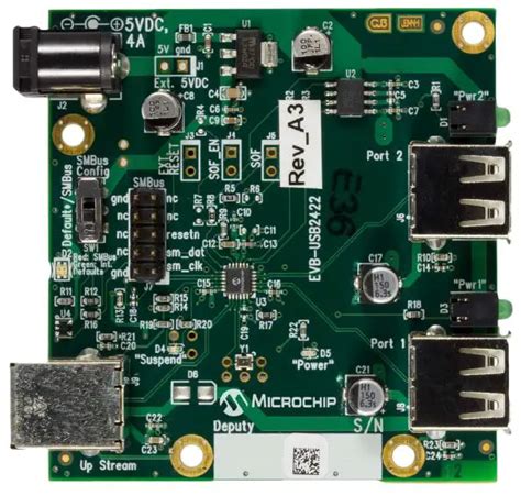 Microchip Evb Usb2422 Evaluation Board User Guide