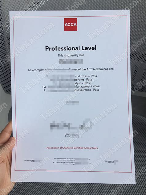 Where To Purchase Acca Professional Level Fake Certificate In The Uk