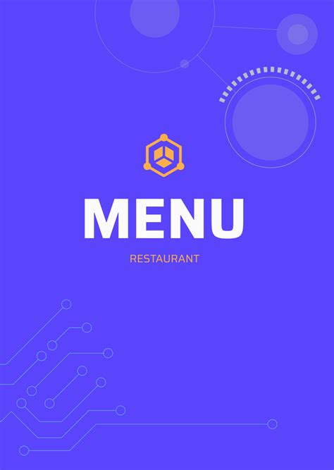 Free Tech Menu Template To Edit Online