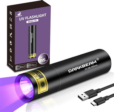 Darkbeam Uv Flashlight 395nm Black Light Mini And Powerful Woods Lamp