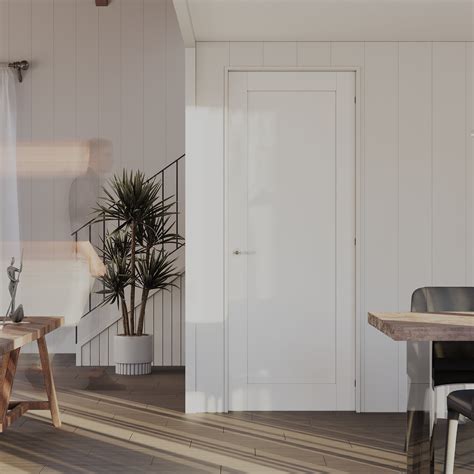 Ark Design Interior 1 Panel Shaker Door Slab With Jamb Solid Core Panel Prehung Pantry Door With