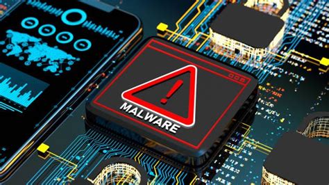 malware detected warning screen with abstract binary code 3d digital