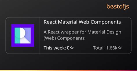 Best Of Js • React Material Web Components
