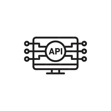 Premium Vector Api Icon Simple Thin Outline
