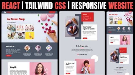 Master React Js And Tailwind Css Build A Responsive Ice Cream Store Website From Scratch 🔥 Youtube