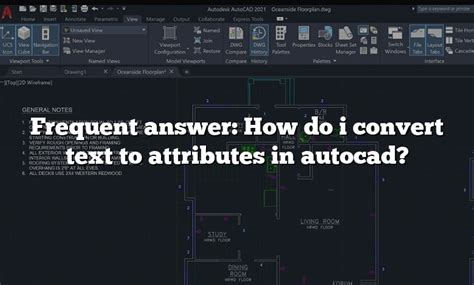 Frequent Answer How Do I Convert Text To Attributes In Autocad Caddikt