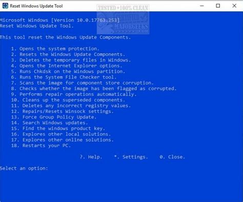 New On MajorGeeks Reset Windows Update Tool MajorGeeks