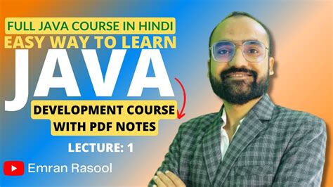 introduction java development course java step by step for beginners emran rasool