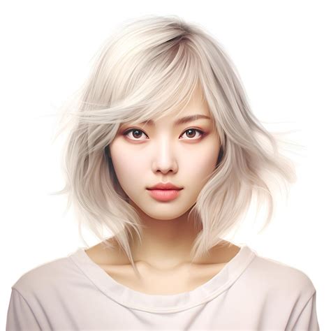 Premium Ai Image Asian Girl Blonde Female Persona With Natural Makeup