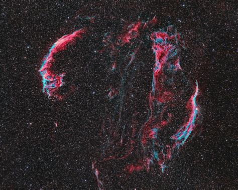 Veil Nebula Wide Field Astrodoc Astrophotography By Ron Brecher
