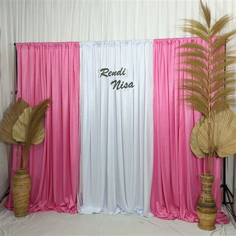 Jual Paket Backdrop Kain Dekorasi Lamaran Ulang Tahun Aqiqah Kain Backdrop Backdrop