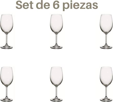 Set De Copas Para Postre Classic Bohemia Cristal 460ml Bohemia Royal