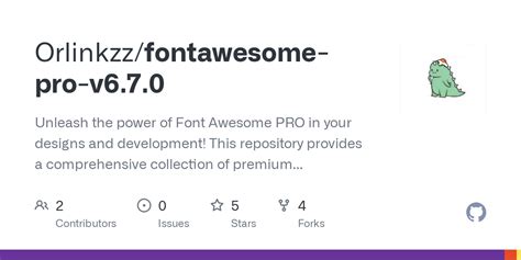 Github Orlinkzzfontawesome Pro V670 Unleash The Power Of Font Awesome Pro In Your Designs
