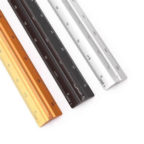 30 Cm Aluminum Architect Scale Triangular Scale Scale Ruler For