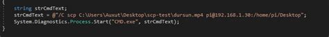 Ssh Is There Way To Run Scp Command On A C Form App Stack Overflow