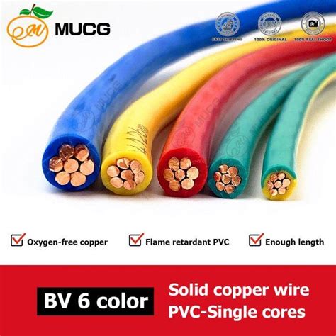 ทองแดงแท่งลวดสายไฟสีแดงสีดำ3 2 4 6 8 Awg สายไฟฟ้า Pvc 3awg 2awg 4awg 6awg 8awg แกนเดียว Lazada