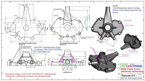SolidWorks Advanced Tutorial Water Pump Cover
