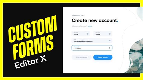 How To Edit And Customize Forms In Editor X Responsive Forms Tutorial