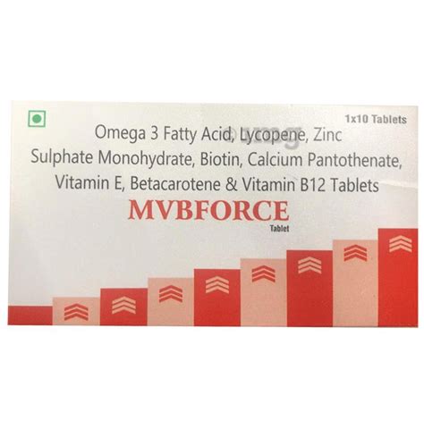 Mvbforce Tablet Buy Strip Of 10 Tablets At Best Price In India 1mg