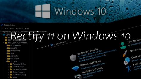 Installing Rectify11 On Windows 10 Its Good Youtube