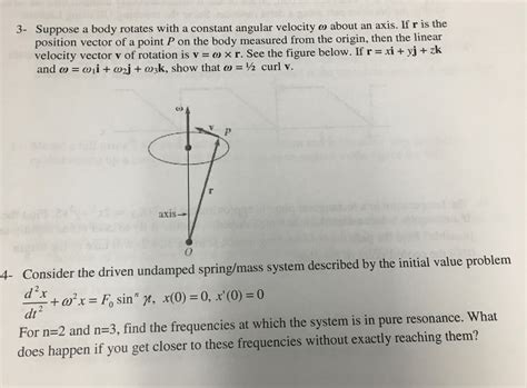 Solved Suppose A Body Rotates With A Constant Angular
