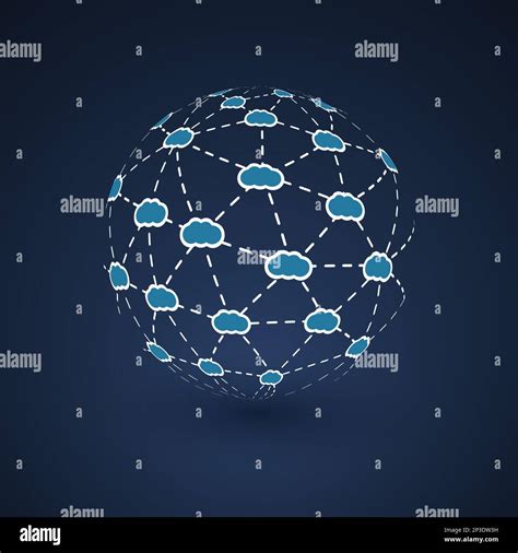 Networks Cloud Computing In Globe Design Stock Vector Image And Art Alamy