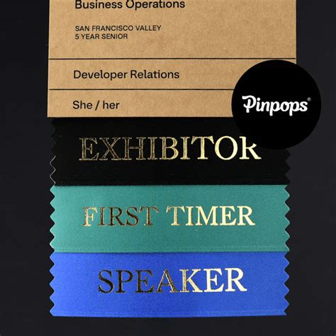 Blue Director Stackable Badge Ribbons Pinpops®