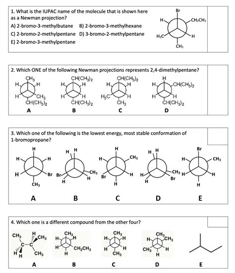 Solved 1 What Is The Iupac Name Of The Molecule That Is
