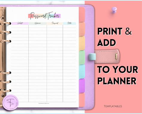 Password Tracker Bundle 3 Printable Password Log And Organizers