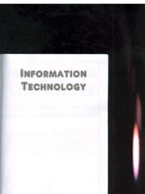 Information Technology Text Book Pdf Microsoft Excel Microcomputers